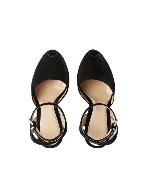 Fendi After 9 Velvet Sandals - Black