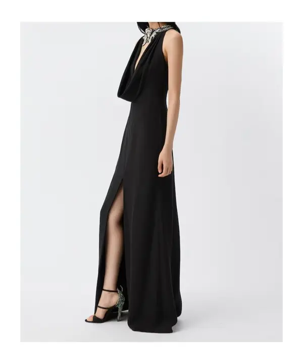 Versace Embellished Halterneck Dress