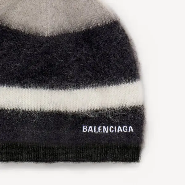 Balenciaga Striped Beanie