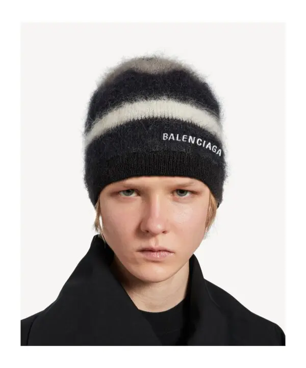 Balenciaga Striped Beanie