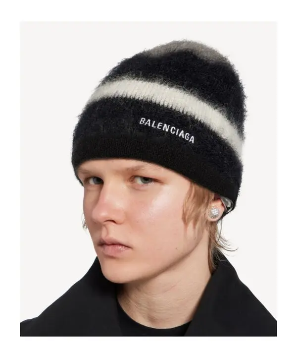 Balenciaga Striped Beanie