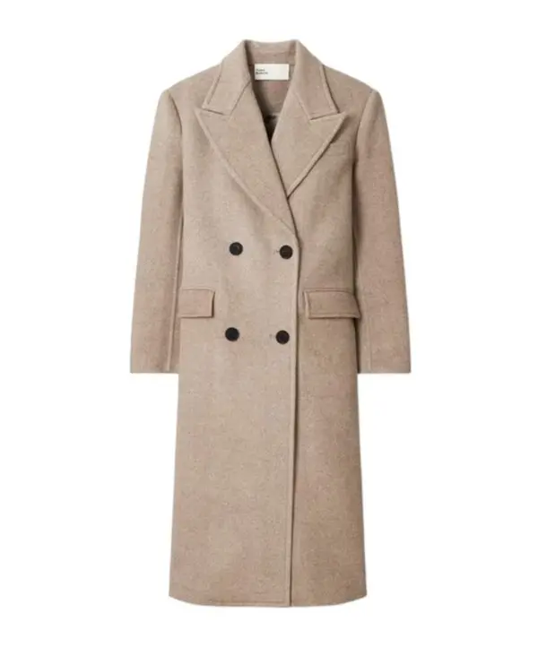 Tory Burch Double Breasted Wool Coat