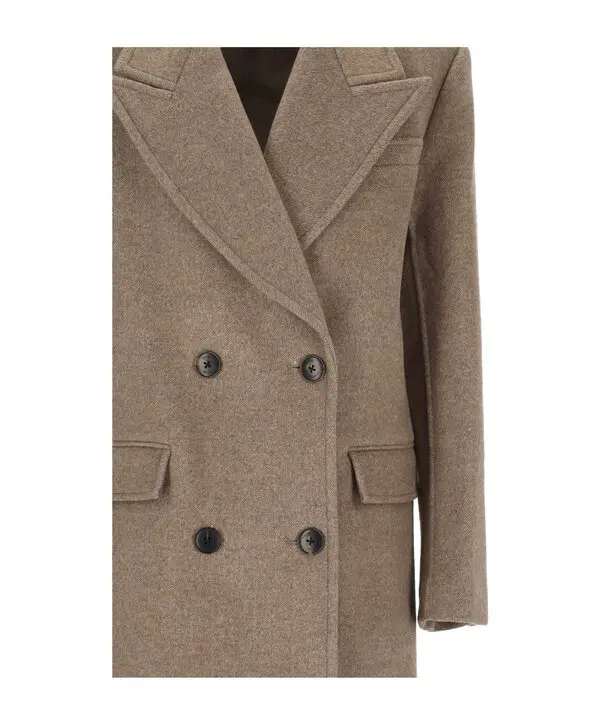 Tory Burch Double Breasted Wool Coat