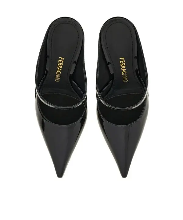 FERRAGAMO Graphic Wedge Mule