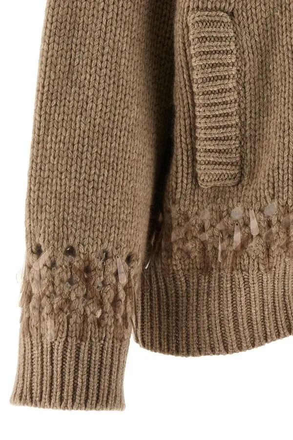 Brunello Cucinelli Drop-shoulder Sequin-embellished Cardigan