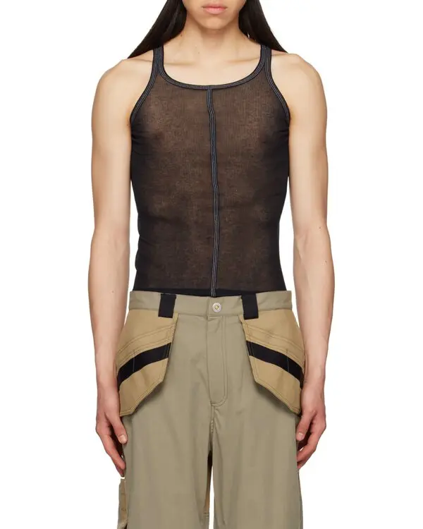 DION LEE Round-neck Sleeveless Tank Top