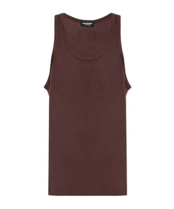 Dsquared2 Logo-patch Vest - Brown