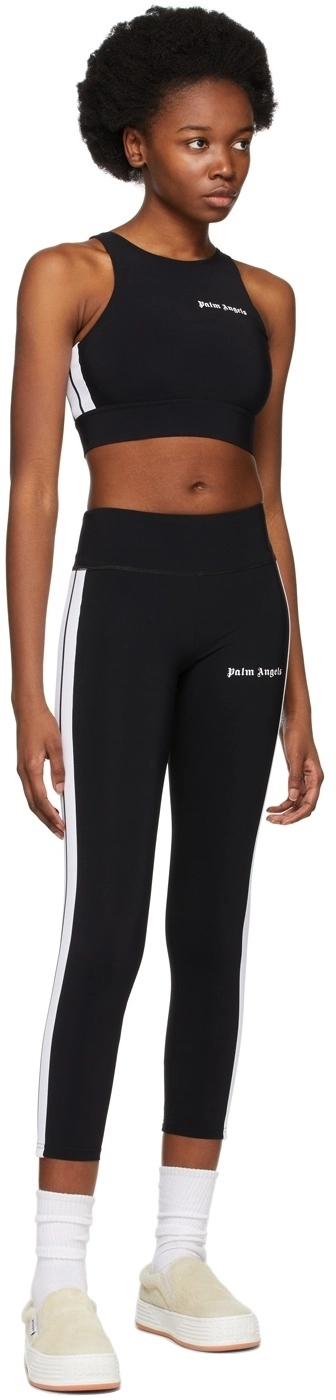 Palm Angels Logo-printed Mid-rise Track Leggings