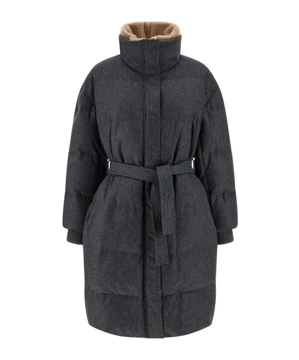 Brunello Cucinelli Flannel Down Coat
