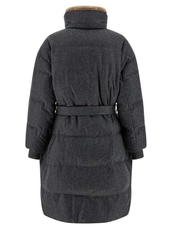 Brunello Cucinelli Flannel Down Coat