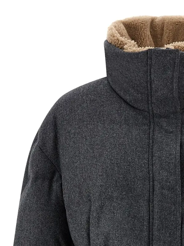 Brunello Cucinelli Flannel Down Coat