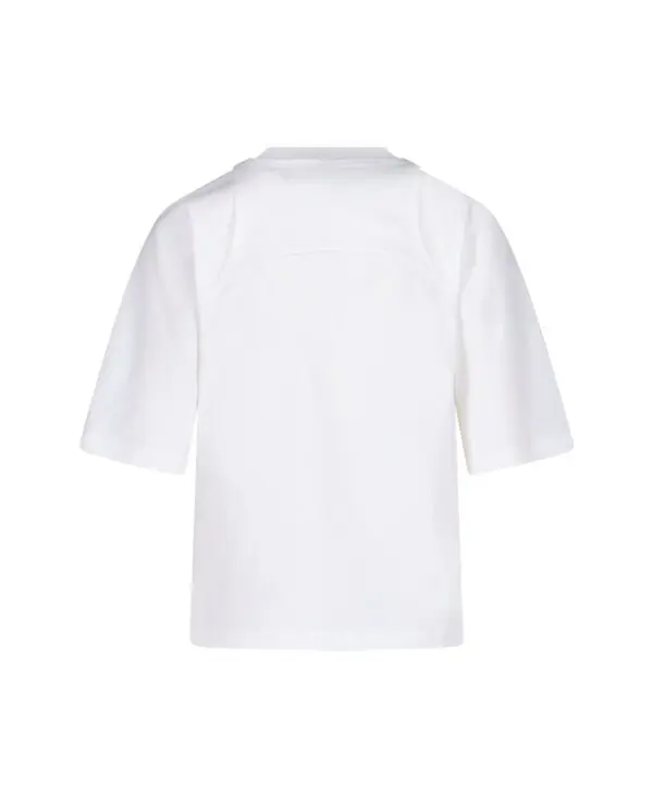 Off-White Logo Embroidered Crewneck T-shirt