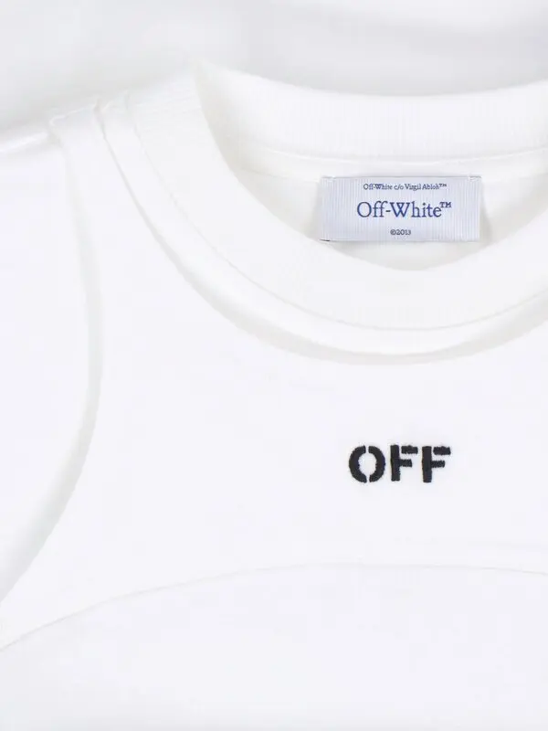 Off-White Logo Embroidered Crewneck T-shirt