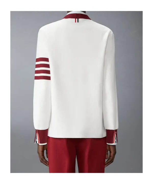 Thom Browne 4-bar Stripe Cotton Cardigan