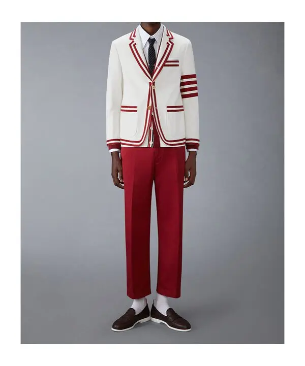 Thom Browne 4-bar Stripe Cotton Cardigan