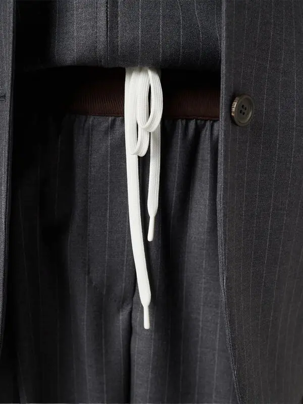Miu Miu Pinstripe Pants - Slate Grey