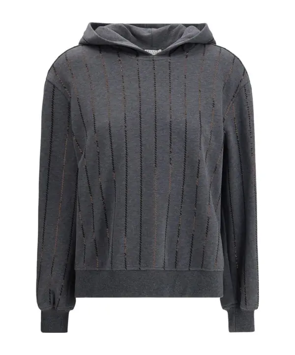 Brunello Cucinelli Sequin-embellishment Hoodie