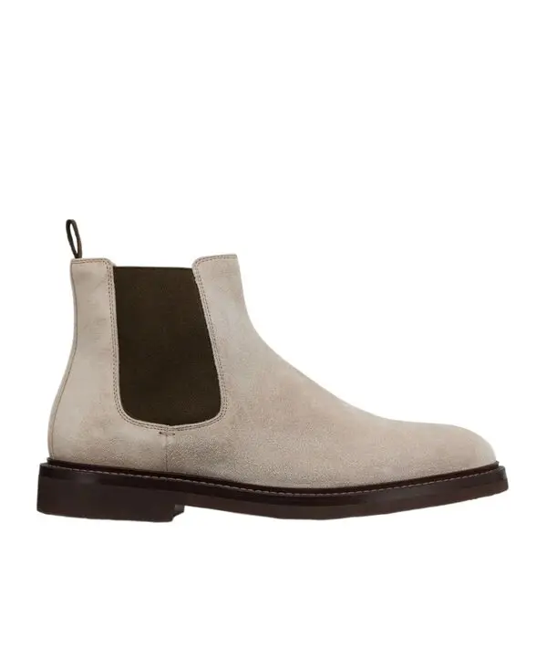 Brunello Cucinelli Elasticated-panelled Chelsea Ankle Boots