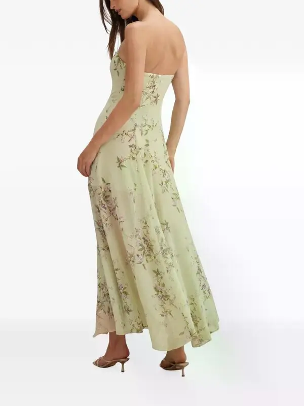 EVER NEW Kimora Strapless Floral-print Midi Dress
