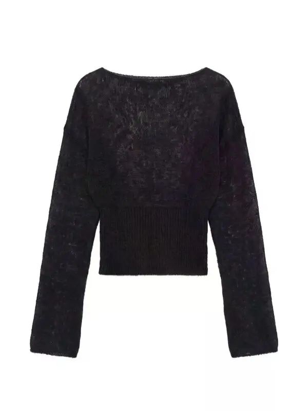 REFORMATION Soren Sheer-knit Sweater