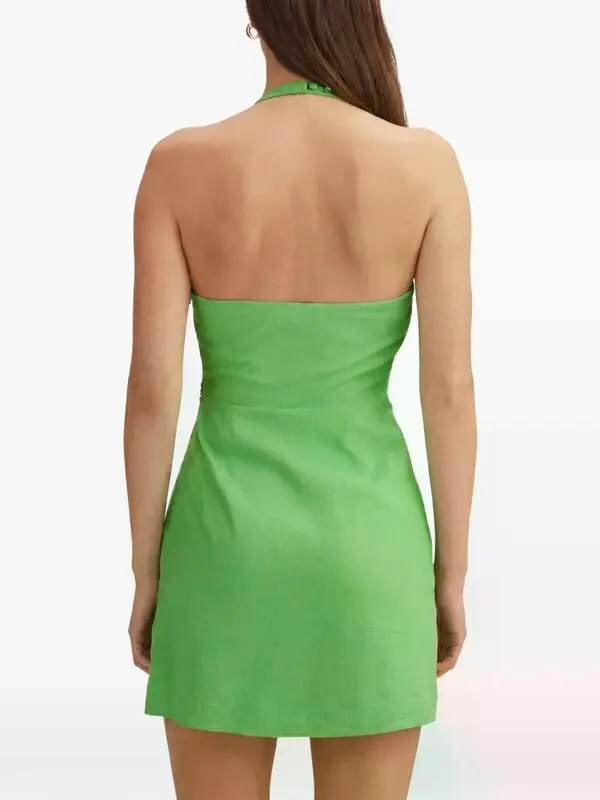 EVER NEW Gianna Halterneck Tie-waist Mini Dress