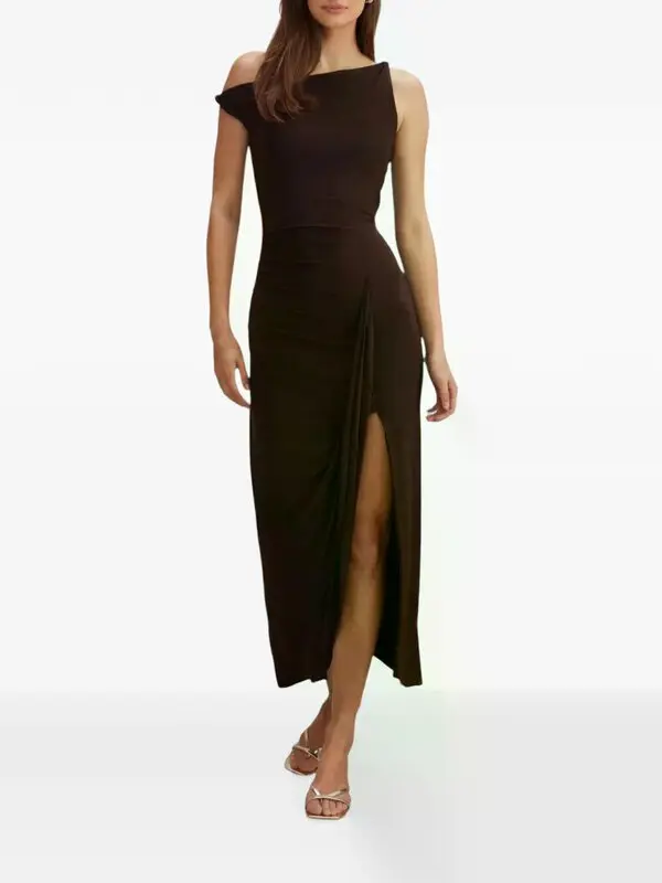 EVER NEW Vicky Asymmetric Twist-detail Maxi Dress