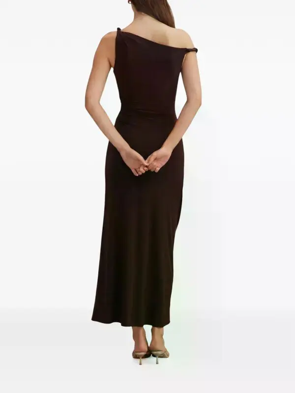 EVER NEW Vicky Asymmetric Twist-detail Maxi Dress