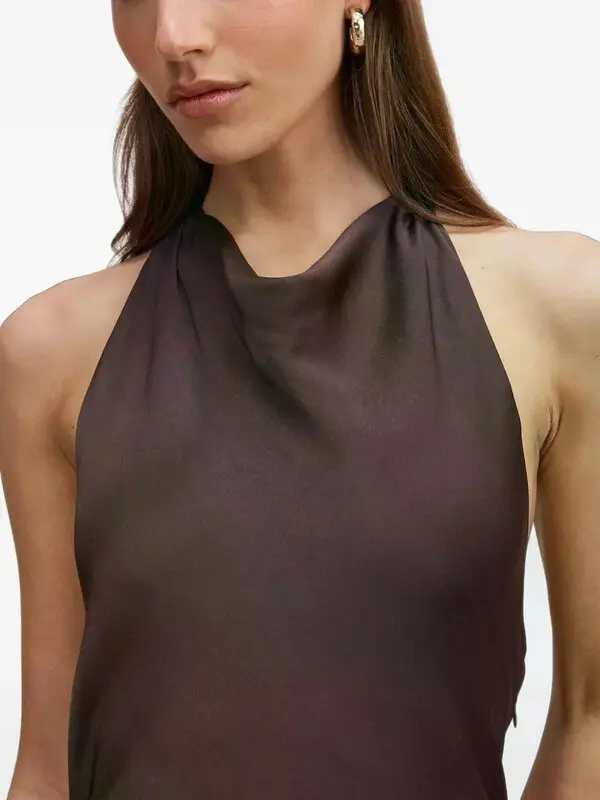 EVER NEW Halter-neck Back-tie Maxi Dress