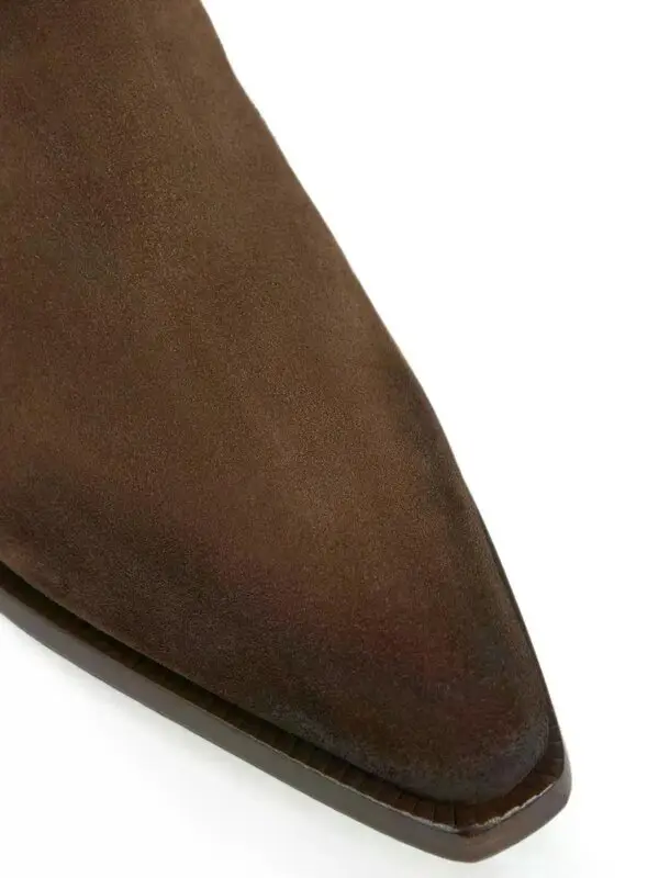 Liviana Conti Michelle Burnished-effect Slouched Boots