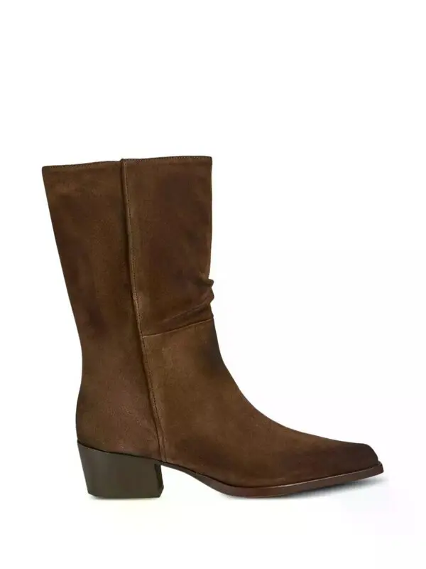 Liviana Conti Michelle Burnished-effect Slouched Boots