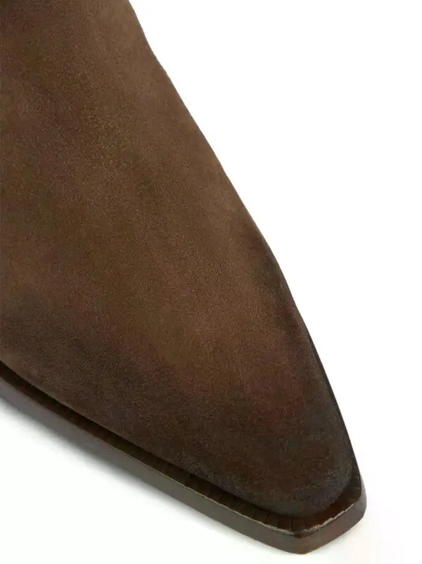 Liviana Conti Michelle Burnished-effect Slouched Boots