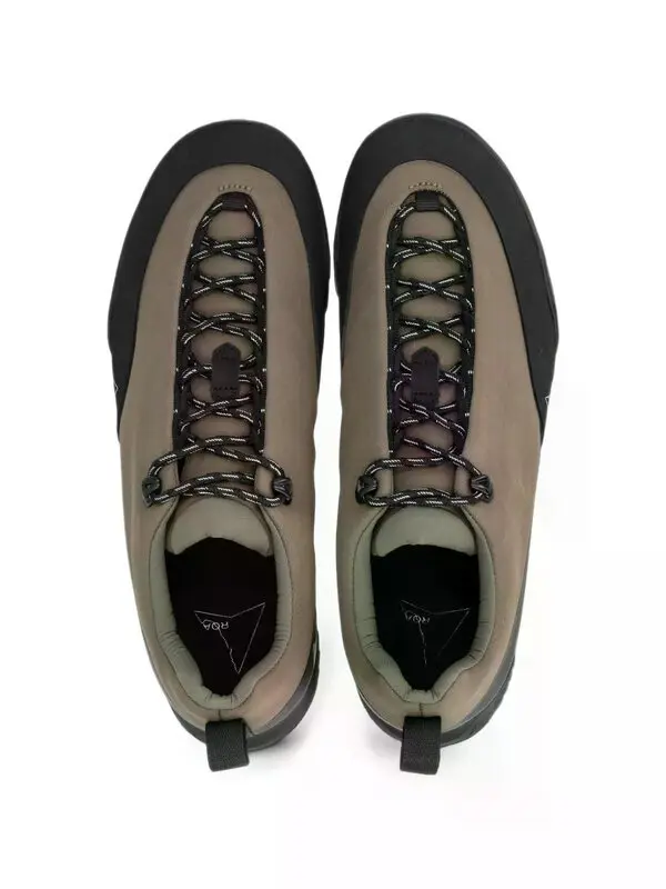 ROA Cingino Logo-print Panelled Hiking Sneakers - Brown