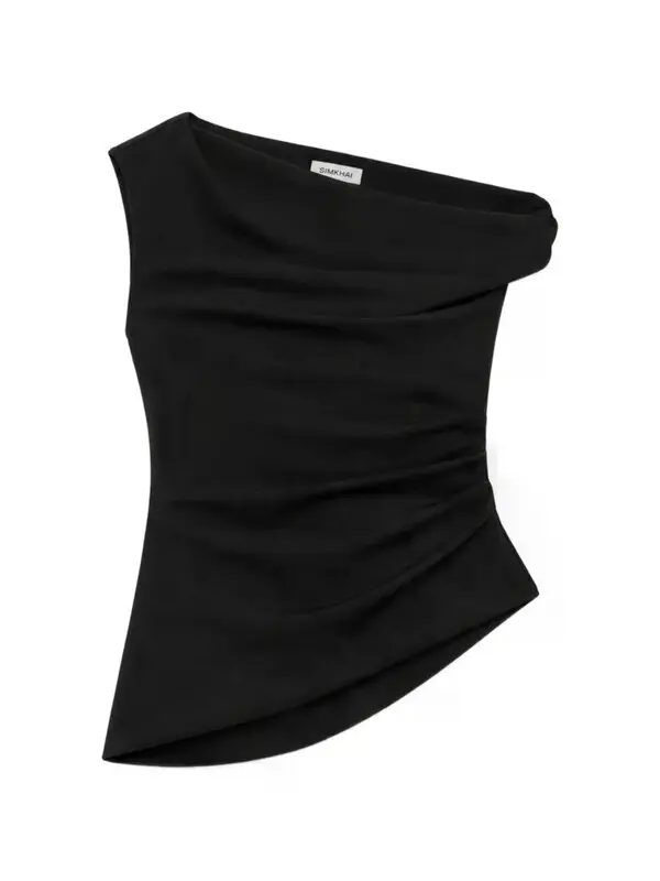 Simkhai Zerra Draped Asymmetrical Top