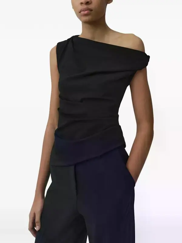 Simkhai Zerra Draped Asymmetrical Top