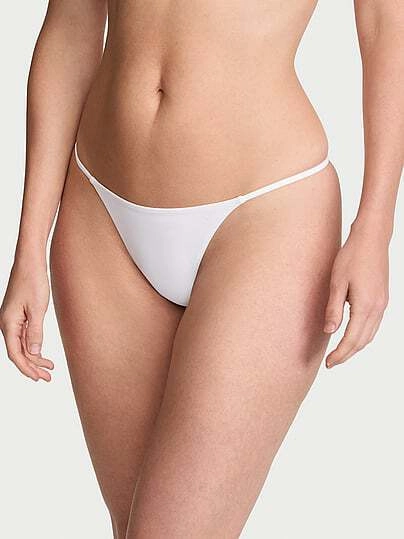 Victoria's Secret No-show V-string Panty - White,ivory