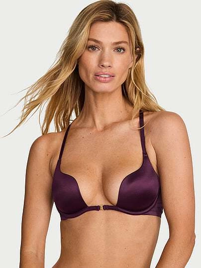 Victoria's Secret Very Sexy Open Plunge Front-close Lightly Lined Bra - Purple