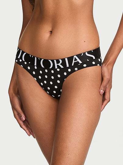 Victoria's Secret Cotton Exploded Logo Ultra-low Cheeky Panty - Print