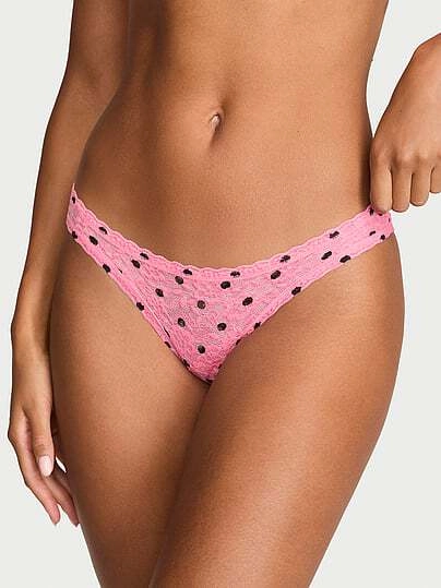 Victoria's Secret The Lacie Lace Ultra-low Cheeky Panty - Print