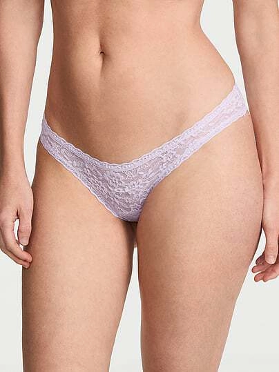 Victoria's Secret The Lacie Lace Ultra-low Cheeky Panty - Purple
