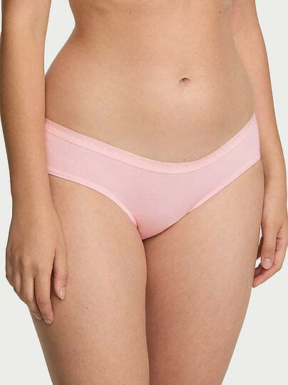 Victoria's Secret Stretch Cotton Ultra-low Cheeky Panty - Pink