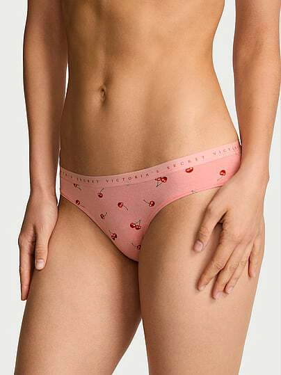 Victoria's Secret Stretch Cotton Ultra-low Cheeky Panty - Print