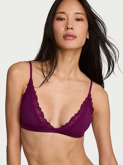 Victoria's Secret Sosoft™ Modal Lace-trim Bralette - Purple