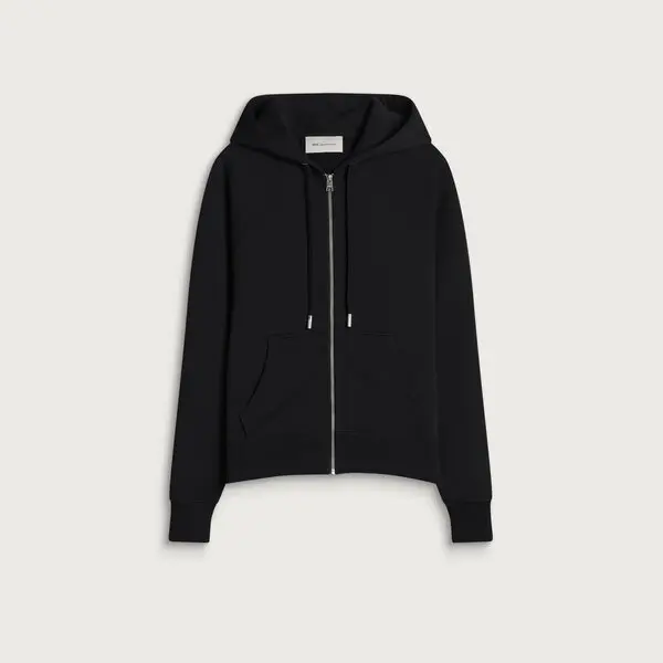 AMI Paris Adc Loopback Zip Hoodie - Black