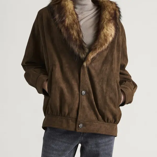 MAISON MARGIELA Faux Suede Jacket