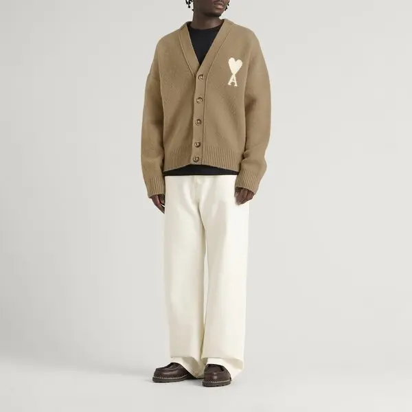AMI Paris Alpaca Cardigan With Adc