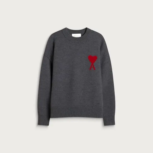 AMI Paris Crewneck Contrasted Adc Jumper