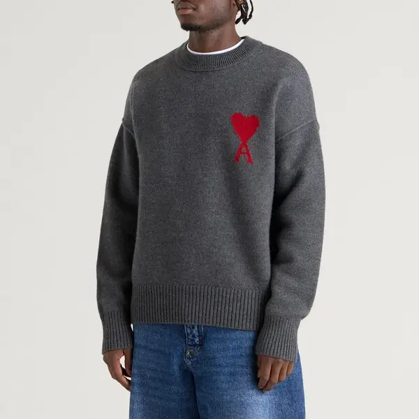 AMI Paris Crewneck Contrasted Adc Jumper