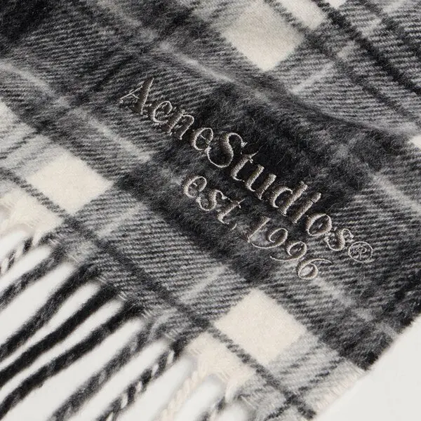 Acne Studios Canada Cashmere Check Scarf