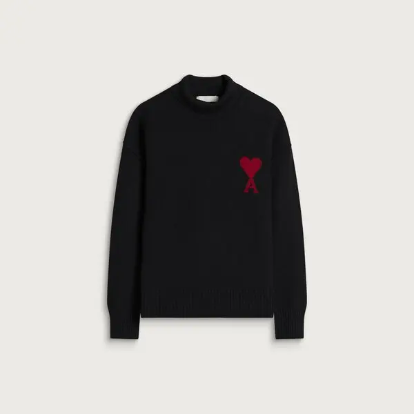 AMI Paris Rollneck Contrasted Adc Jumper