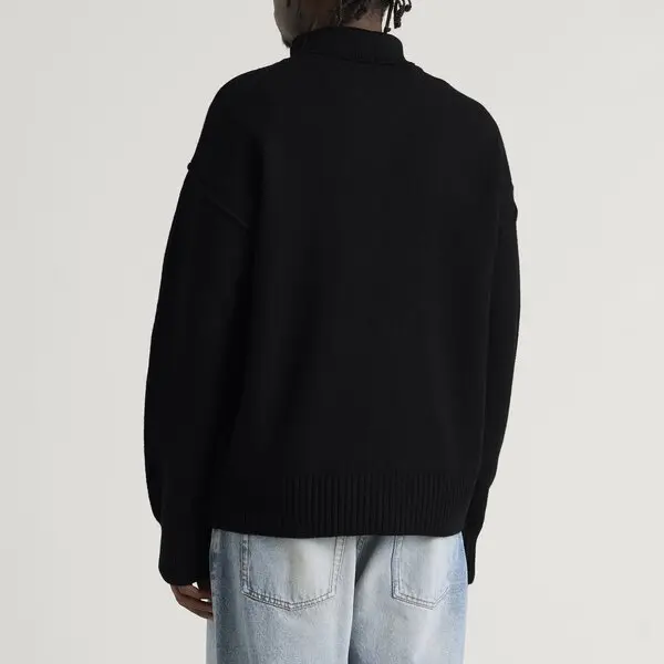 AMI Paris Rollneck Contrasted Adc Jumper